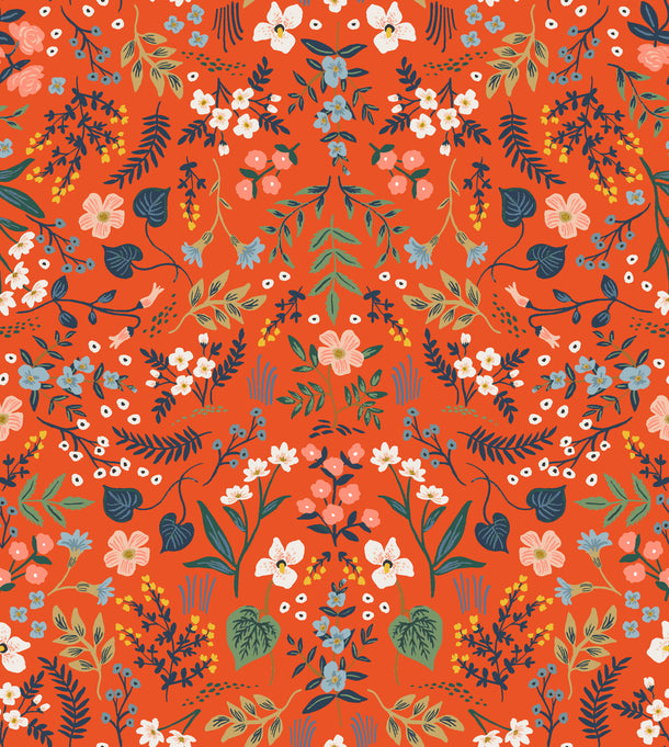 Wildwood - Red Metallic – The Fabric Unicorn